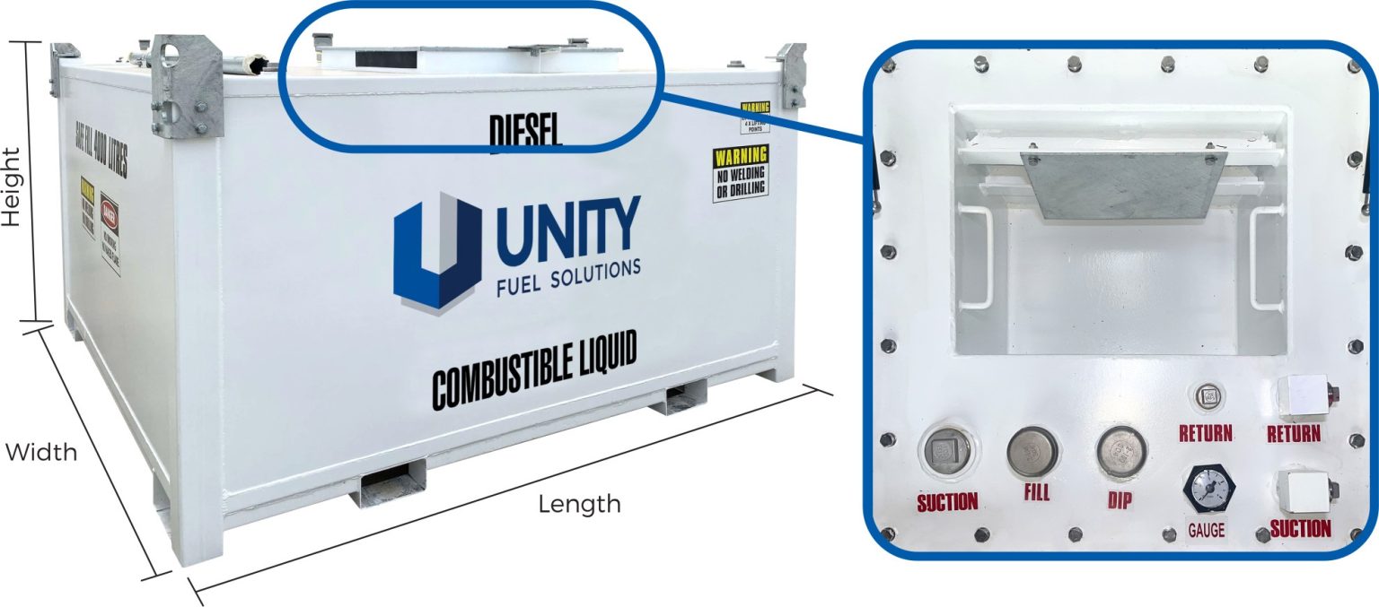 ‘Fuel Cube’ Stationary Fuel Tanks | Diesel, Gasoline & Oil